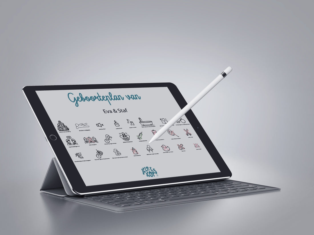 Bewerkbaar Geboorteplan - Gratis downloadbaar – Kletskop